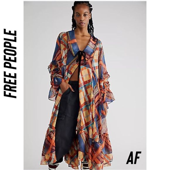 Free People | Dresses | Freepeople Leagueof Her Own Geometric Duster ...